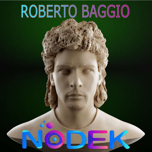 STL file Bust of Roberto Baggio - The Legend of the Divine Codino 👤 ...