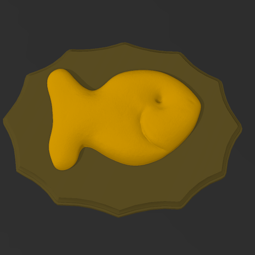 🏢 Goldfish Crackers Wall Hanging・ STL File for 3D printing・Cults