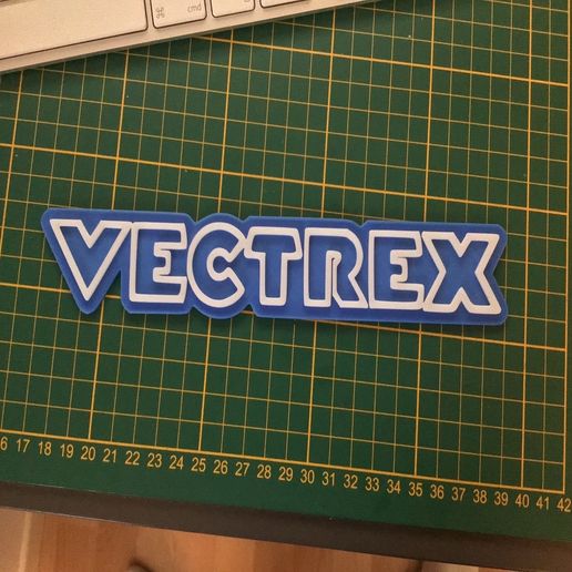 🎮 Logo Vectrex・Free 3D File for ・Cults