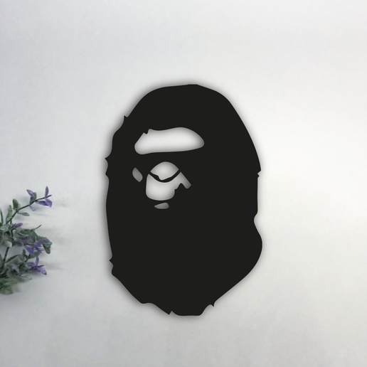 👟 Bape Logo Wall・ STL File for 3D printing and CNC machining - Laser ...