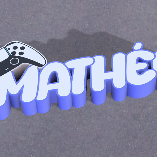 STL file PS5 controller lamp first name MATHEO 🔦 (3MF)・3D printing idea ...