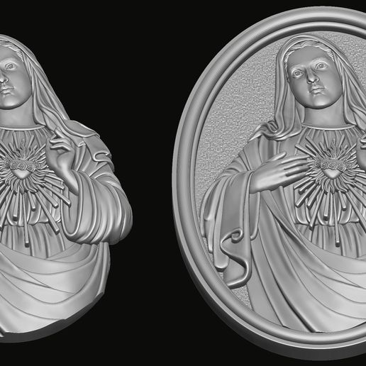 ️ Immaculate of Mary 3D print model 3D print model・ STL File for 3D ...