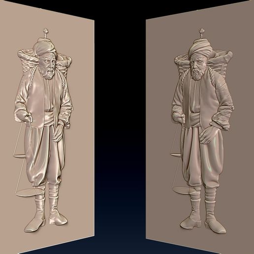 👨 Ottoman Ethnographic Relief・ STL File for 3D printing and CNC ...