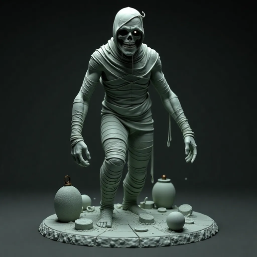 👻 Mummy #21・ STL File for 3D printing・Cults