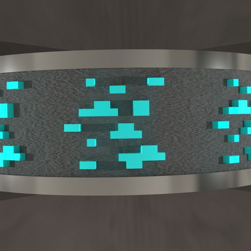 💎 MINECRAFT diamond ring・ STL File for ・Cults