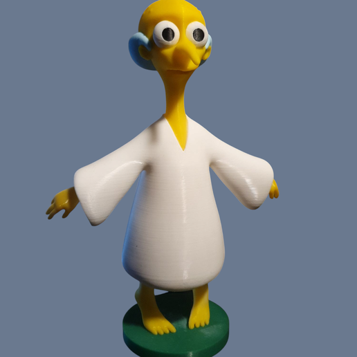STL file Mr Burns alien I bring you love, I bring you peace simpson ...