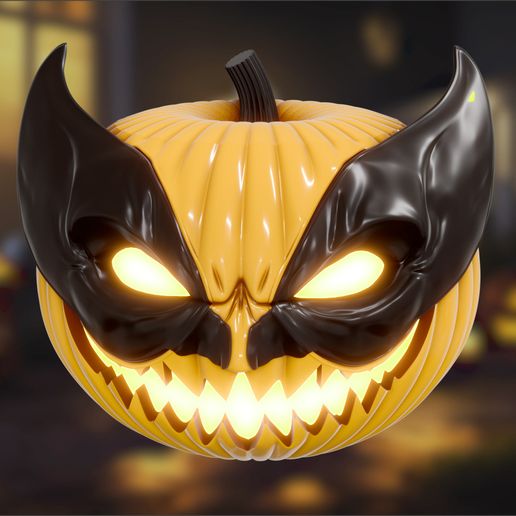 STL file Halloween Pumpkin - Wolverine Version 🎃 ・3D printer design to ...