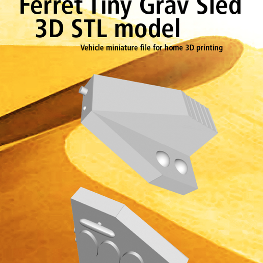 STL file Ferret Tiny Grav Assault Sled 3D tabletop model 🛷 ・Model to ...