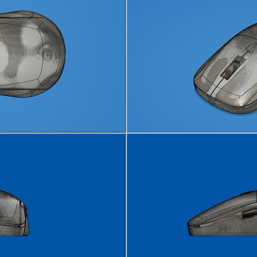 🐁 ZS-A1, 3D Printed Symmetric Wireless Mouse for Logitech G305 based on ...