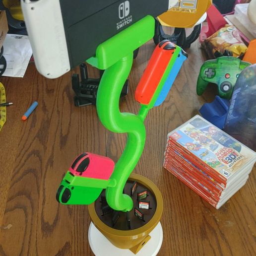 🌿 Nintendo Switch Plant Stand (Charging) (UPDATED)・ 3MF File for 3D ...