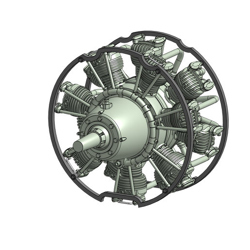 🇯🇵 A6M Zero engine (Nakajima Sakae 21 )・ STL File for 3D printing・Cults
