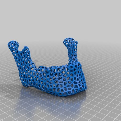 🏢 Voronoi Mandible Card Holder (4 bases)・Free 3D File for ・Cults