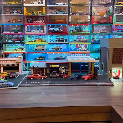 🗼 Fast & Furious Tokyo Drift Han's Garage (For Hot Wheels & 1/64 Scale ...