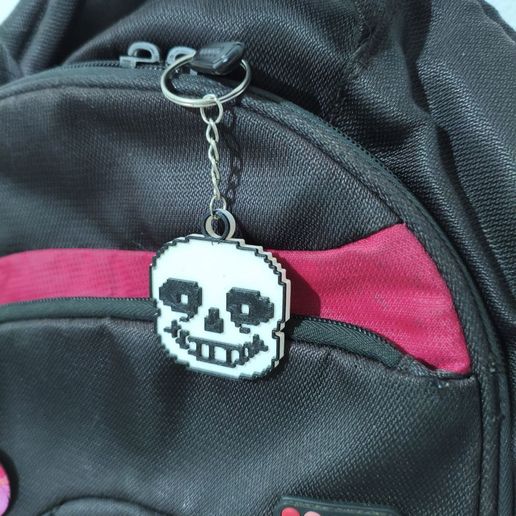 🗝️ Sans Undertale Keychain・ STL File for 3D printing・Cults