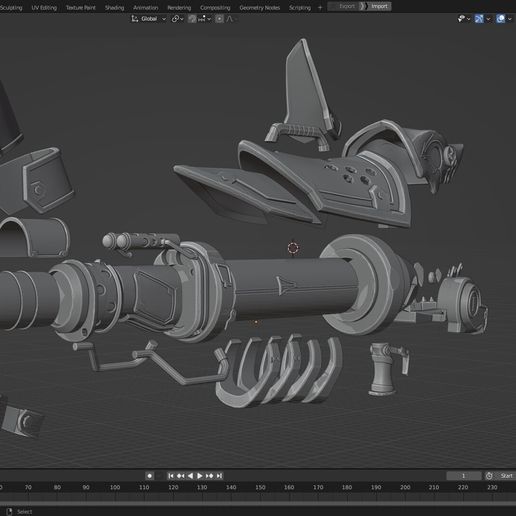🚀 Arcane Jinx Fishbones Rocket Launcher Weapon For Cosplay・ 3D File for ...