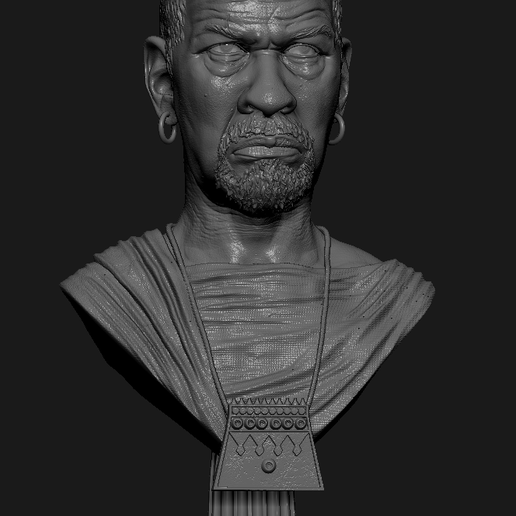 👤 Denzel Washington bust gladiator・ STL File for 3D printing・Cults