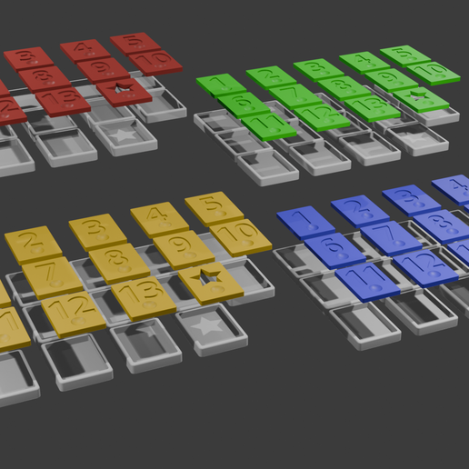 Archivo STL Juego de mesa Burako - Rummy 🧩 ・Objeto de impresión 3D para ...