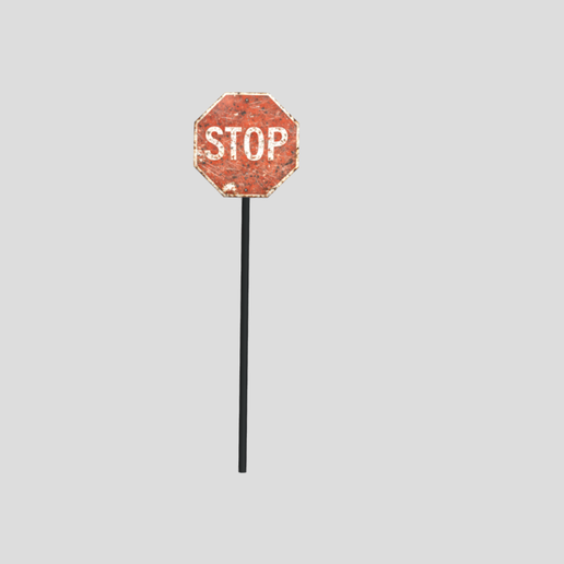 🛑 Simple Stop Sign・ STL File for 3D printing・Cults
