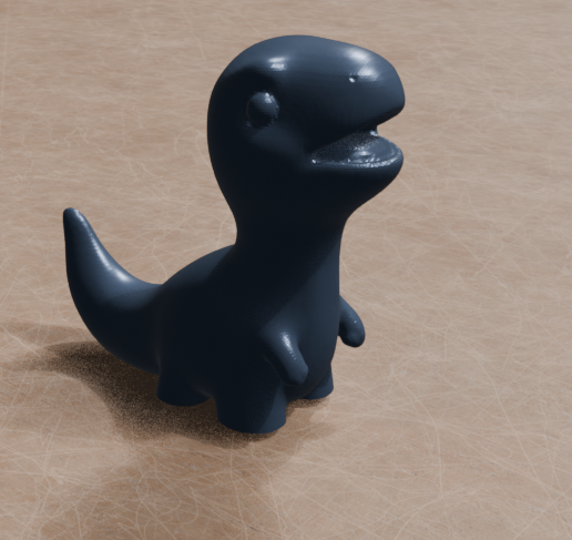 🦖 Cute Cartoon T-Rex STL - Simple Print-in-Place Dinosaur for 3D ...