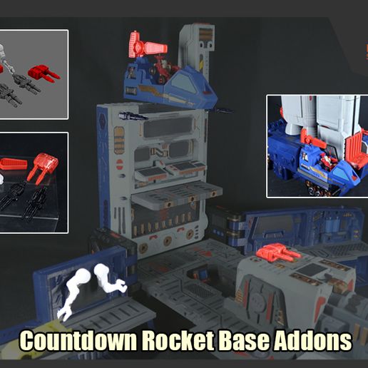 🤖 Transformers Countdown Rocket Base Addons・ 3D File for ・Cults