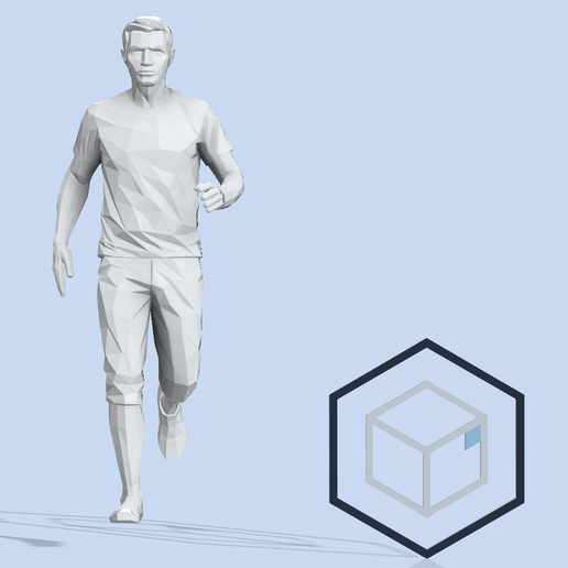 🏃 Running Human – Dynamic Pose・Free STL File for 3D printing・Cults