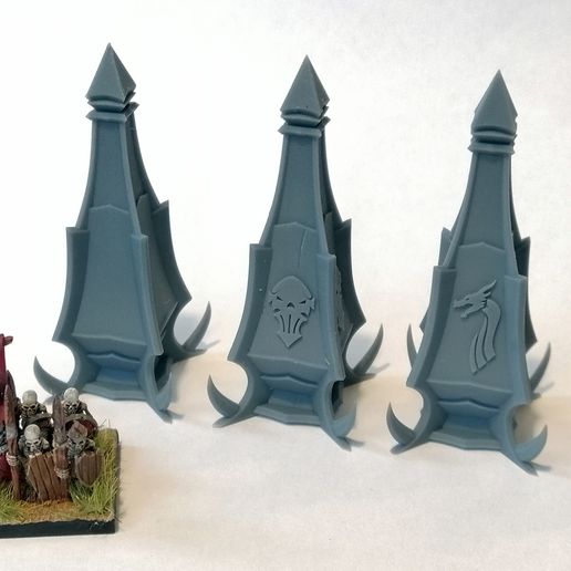 🎲 Dire Elves - Obelisks A - 10mm・ 3D File for 3D printing・Cults