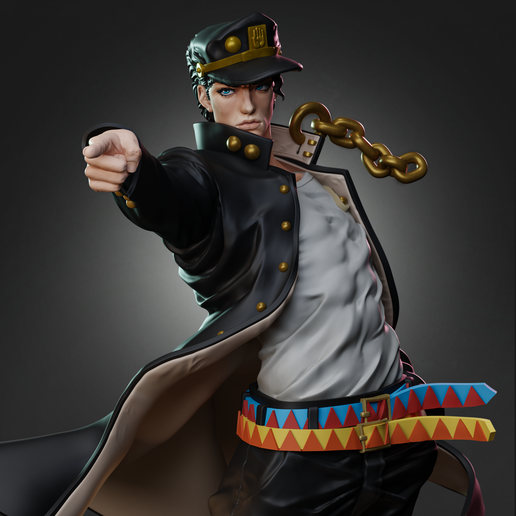 🎲 Jotaro Kujo - Jojo's Bizarre Adventure・ 3D File for 3D printing・Cults