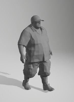STL file fat man walking 👨 ・3D printing template to download・Cults