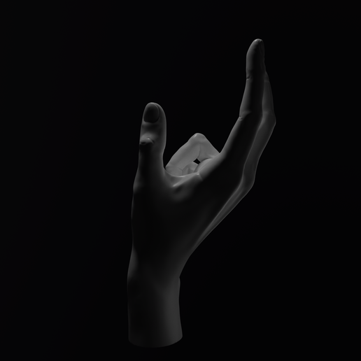 The human hand. Peace sign・ STL File for 3D printing・Cults