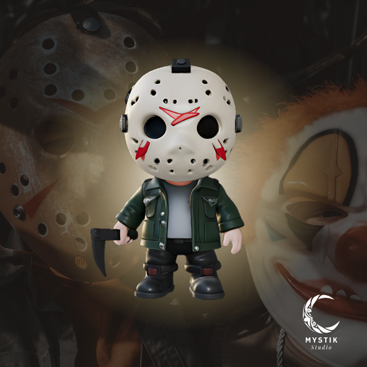 👾 Jason Voorhees chibi version - The horror icon in adorable format ...