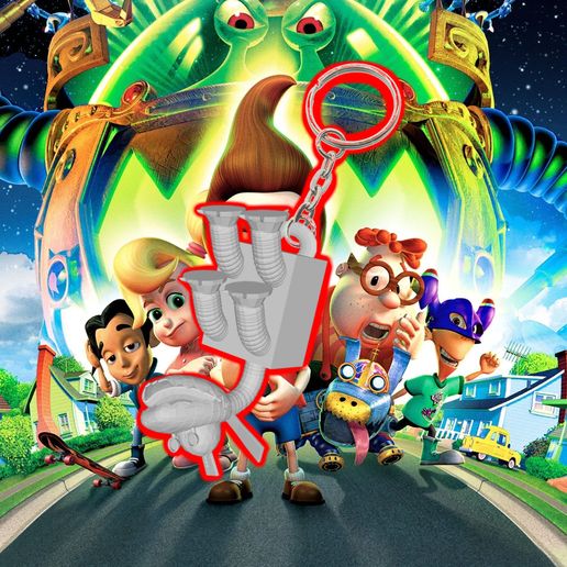 Goddard dangling Keyring | Jimmy Neutron 🔩🚀🔧・ STL File for 3D printing ...