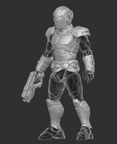 🧸 Commander Shepard Mass Effect Kit for Cosmic Legions・ 3D File for ・Cults
