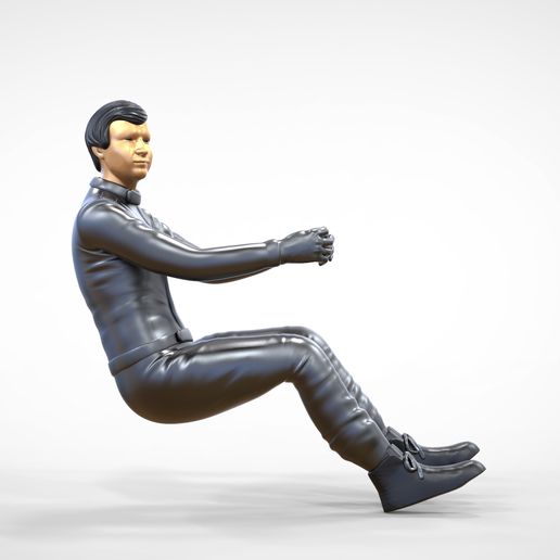 🏎️ N3 Sitting Race Driver 1-64 Miniature・ STL File for ・Cults
