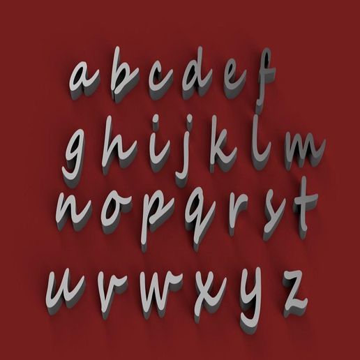 script font letter s