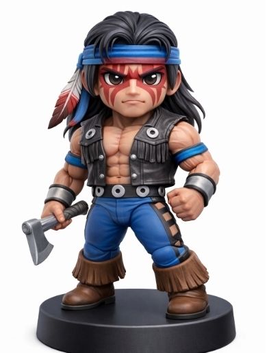 🕹 Nightwolf Mortal Kombat Chibi・ STL File for 3D printing・Cults