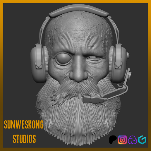 STL file The End MGS3 Headsculpt 🔚 ・3D printer model to download・Cults