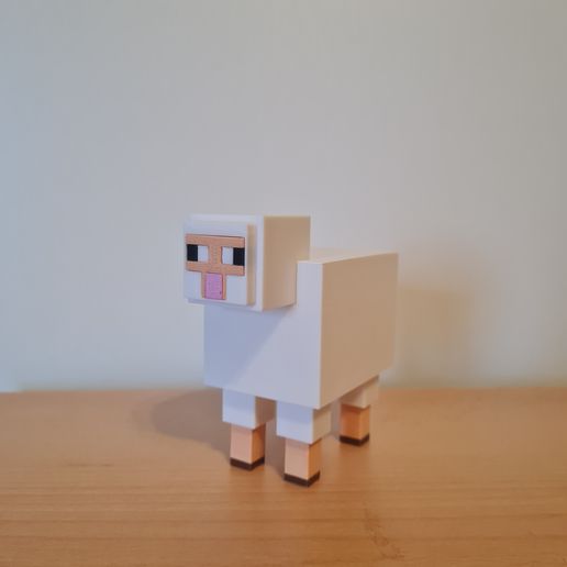 🐑 Minecraft sheep・ STL File for 3D printing・Cults