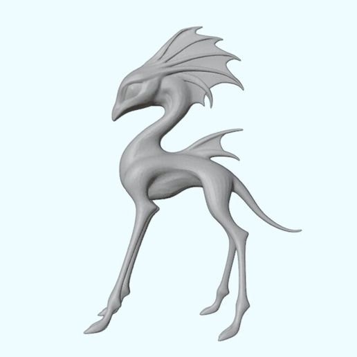 👹 Zephyrix – Ethereal Sky Drake・Free STL File for 3D printing・Cults