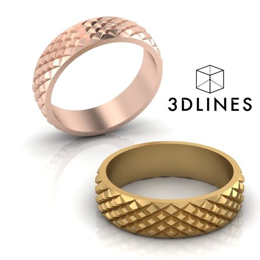💍 ring gold・ STL File for 3D printing・Cults
