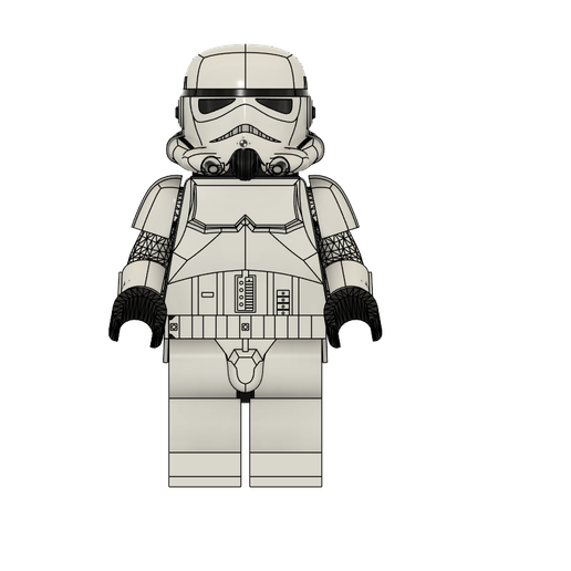 🫡 Stormtrooper Lego Figure・ STL File for 3D printing・Cults