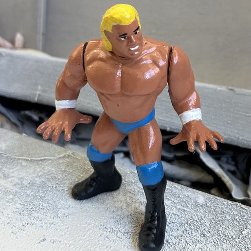 3D print wwf hasbro sid justice articulated retro vintage 90's • made ...