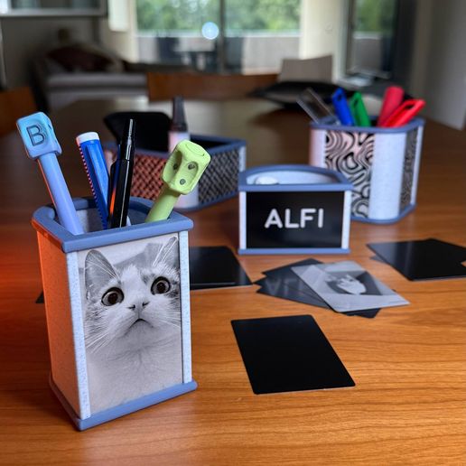 📦 LAMINA BOX | PORTAOBJETOS Y PORTABOLÍGRAFOS・Archivo 3D para Impresión ...