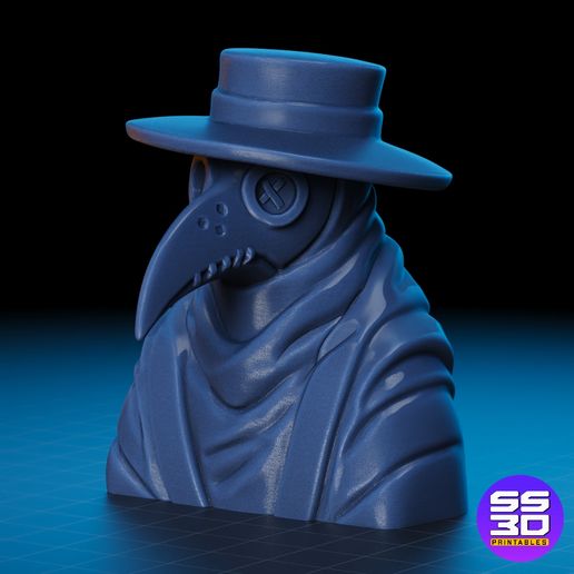 STL file Plague Doctor Bust – Simple 3D Printable STL 🩺 ・3D printing ...