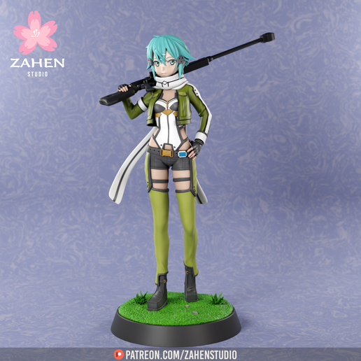 Archivo 3D SINON - SWORD ART ONLINE MODELO DE IMPRESIÓN 3D 🗡️ ・Diseño ...