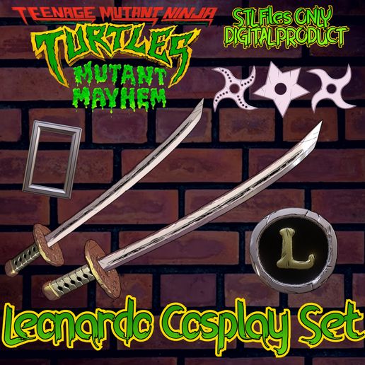 ninja turtles weapons set