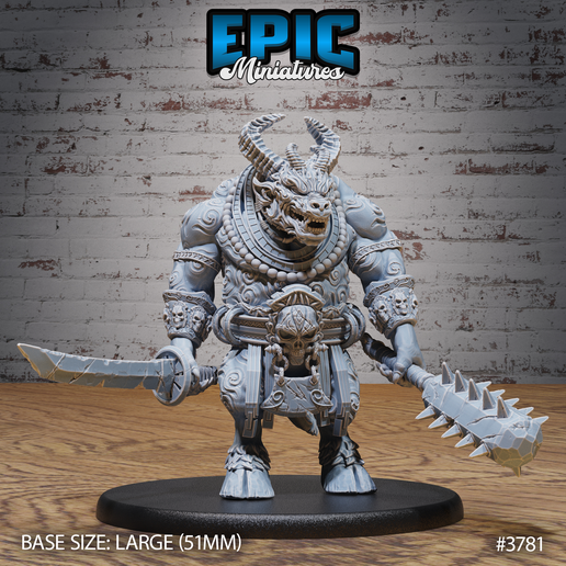 Archivo 3D Onyx Statue Demon Walking ‧ DnD Miniature ‧ Tabletop ...
