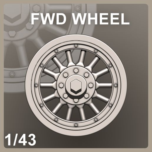 🛞 Wheel FWD Model B Truck・ STL File for 3D printing・Cults
