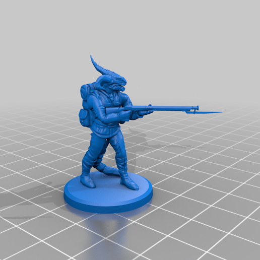 🎲 Dragonborn Line Infantry Soldiers・Free 3D File for ・Cults