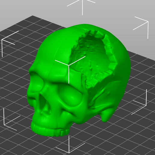 STL file Human skull with a hole on side 💀 ・3D printable design to ...