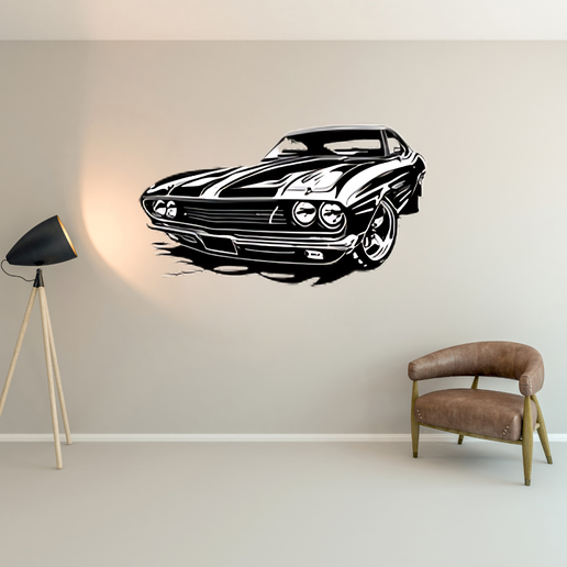 STL file Iconic Mustang wall art 🐎 ・3D print object to download・Cults